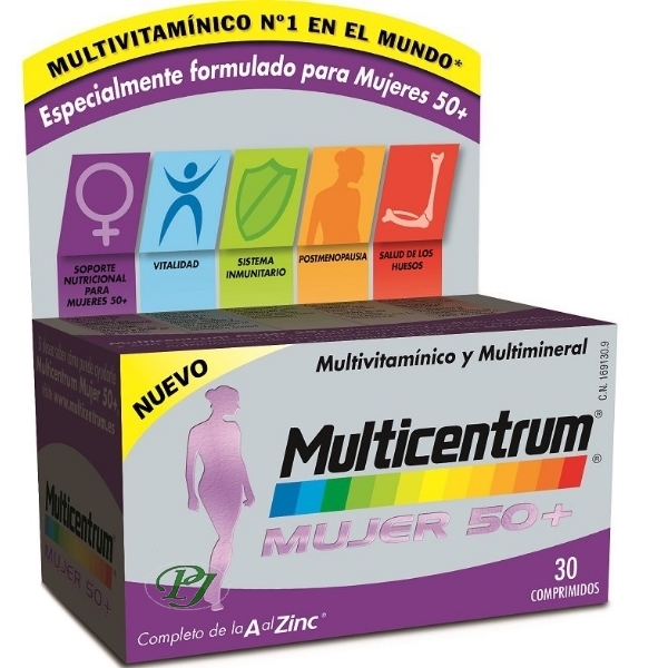 Multicentrum Mujer 50+ 30 Comprimidos | Centro Dietético del Sur