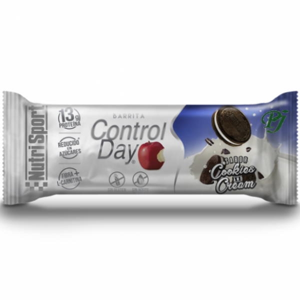 Barritas Controlday Cookies Cream - Nutrisport | Centro Dietético del Sur