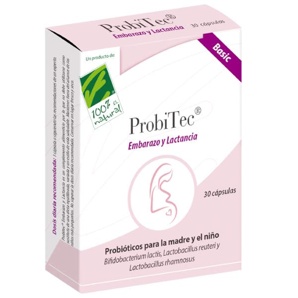 Probitec embarazo y lactancia Basic 30 cápsulas - Cien por cien natural ...